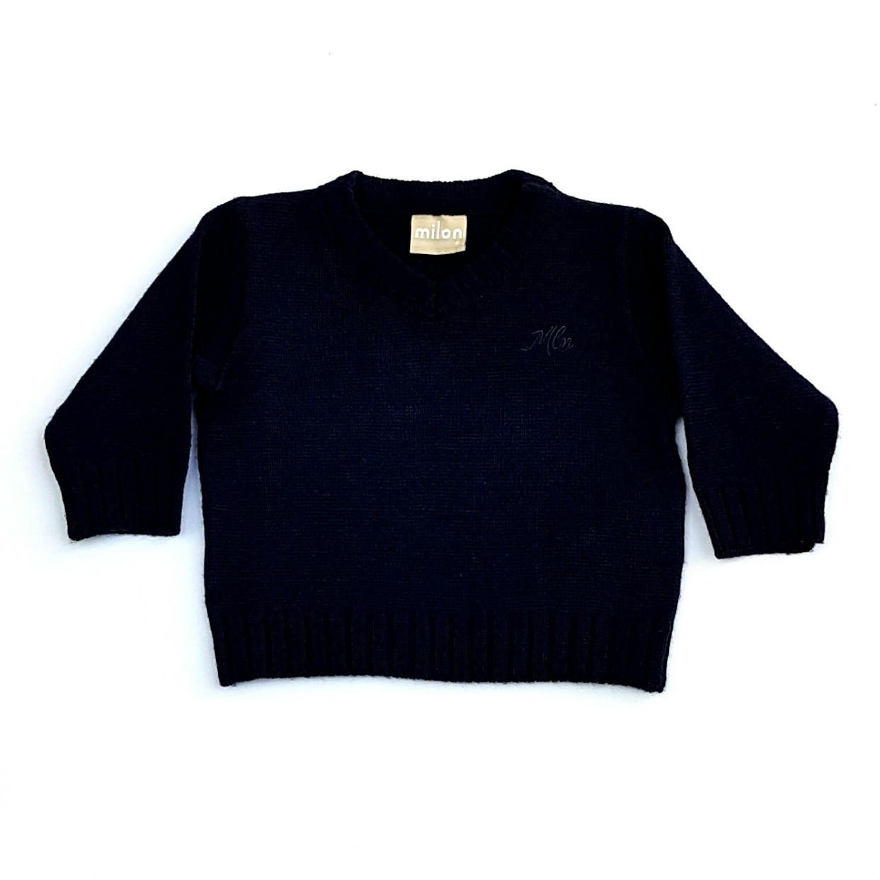 Suéter em Tricot Azul Marinho Milon – Pig Pega