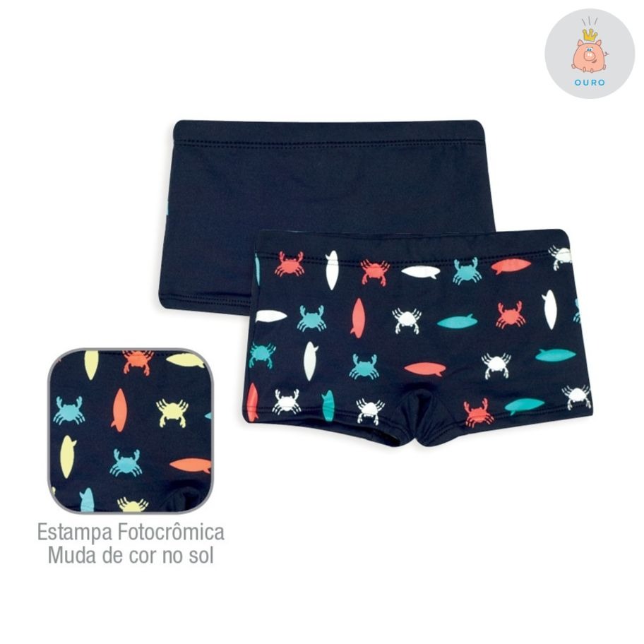 Sunga Boxer Preta Caranguejos Dedeka – Pig Pega