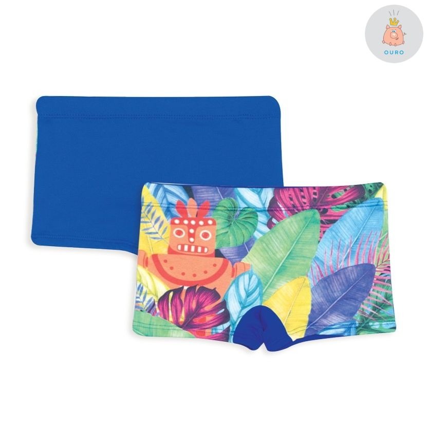 Sunga Boxer Azul Folhagem Dedeka – Pig Pega